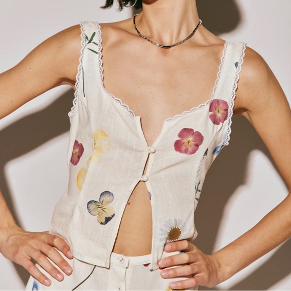 VRG GRL | Tops | Vrg Grl Love Language Button Front Top Floral | Poshmark